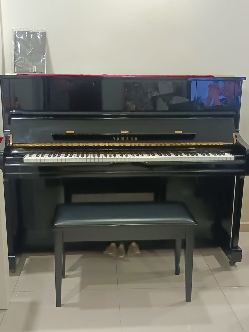 Yamaha Upright Piano U1J PE (U1JPE) w/ Bench, Hobbies & Toys, Music & Media, Musical Instruments ...