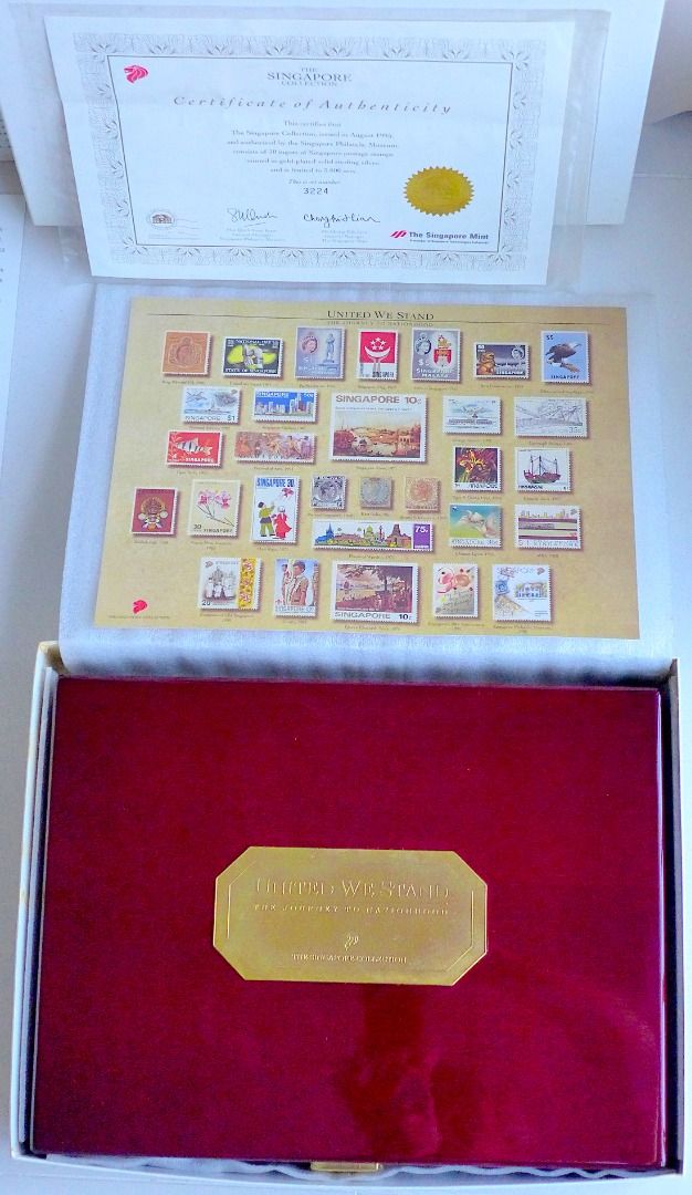 🏆1995 30 Gold-Plated Solid Sterling Silver S'pore Stamp Ingots ...
