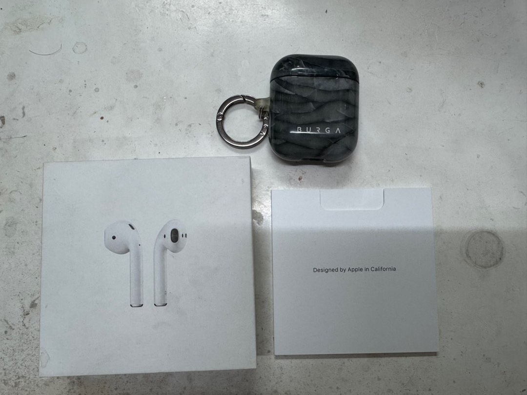 Apple airpods 2nd gen original - with box & burga case , Audio ...