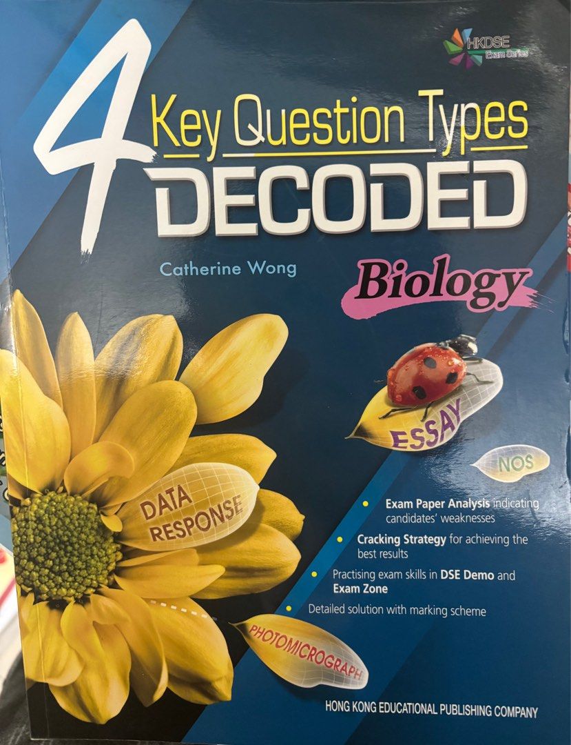 4 Key Question Types Decoded Biology, 興趣及遊戲, 書本 & 文具, 教科書 - Carousell