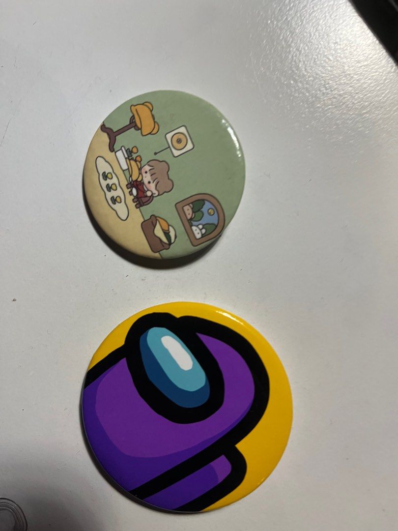 Among us badge and other, Everything Else, Others on Carousell