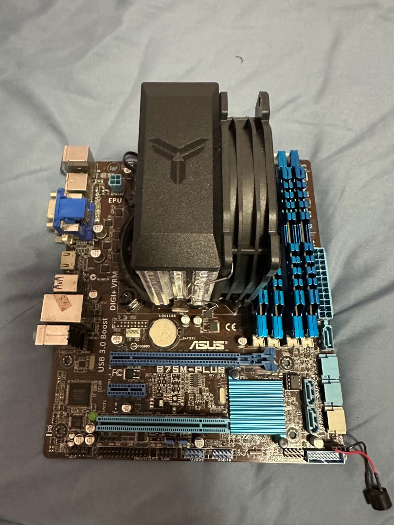 Asus B75M Plus+i7 3770 Cpu+ 4x8. 32g ram+ rgb Cpu cooler, Computers & Tech, Desktops on Carousell