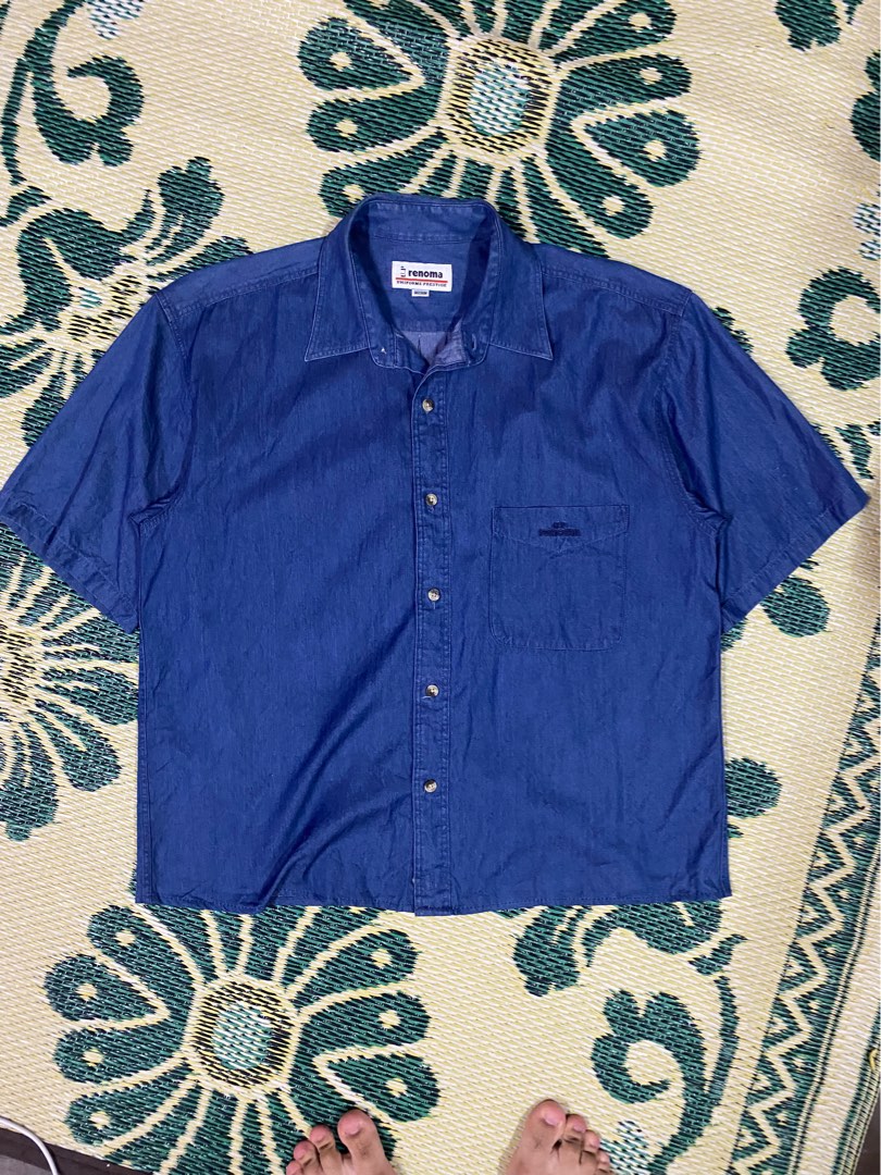boxy workshirt, Men's Fashion, Activewear on Carousell