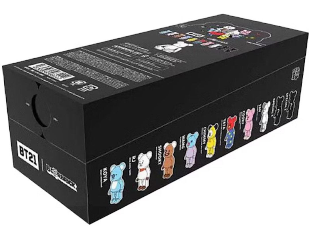 BT21 Bearbricks 100%, Hobbies & Toys, Collectibles & Memorabilia, Fan ...