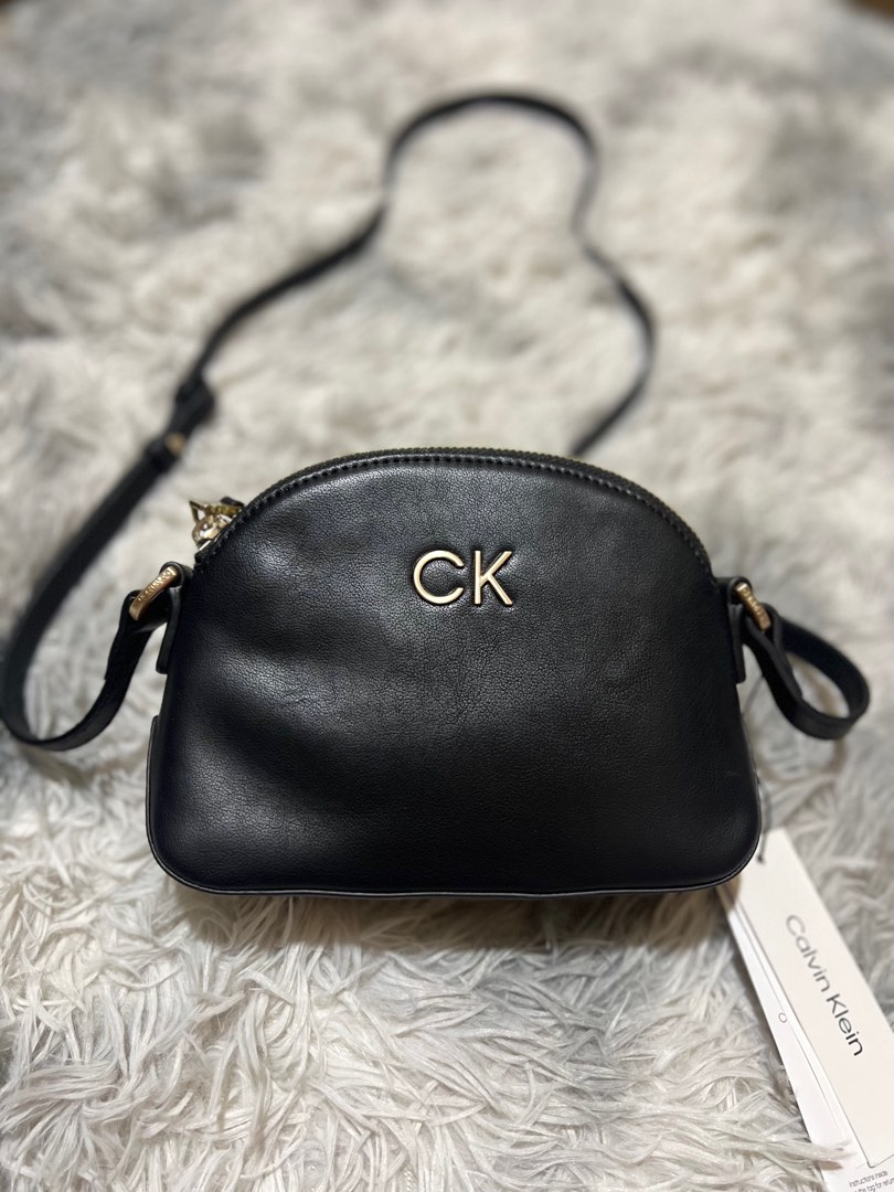 CK Crossbody Sling Bag - black, Luxury, Bags & Wallets on Carousell