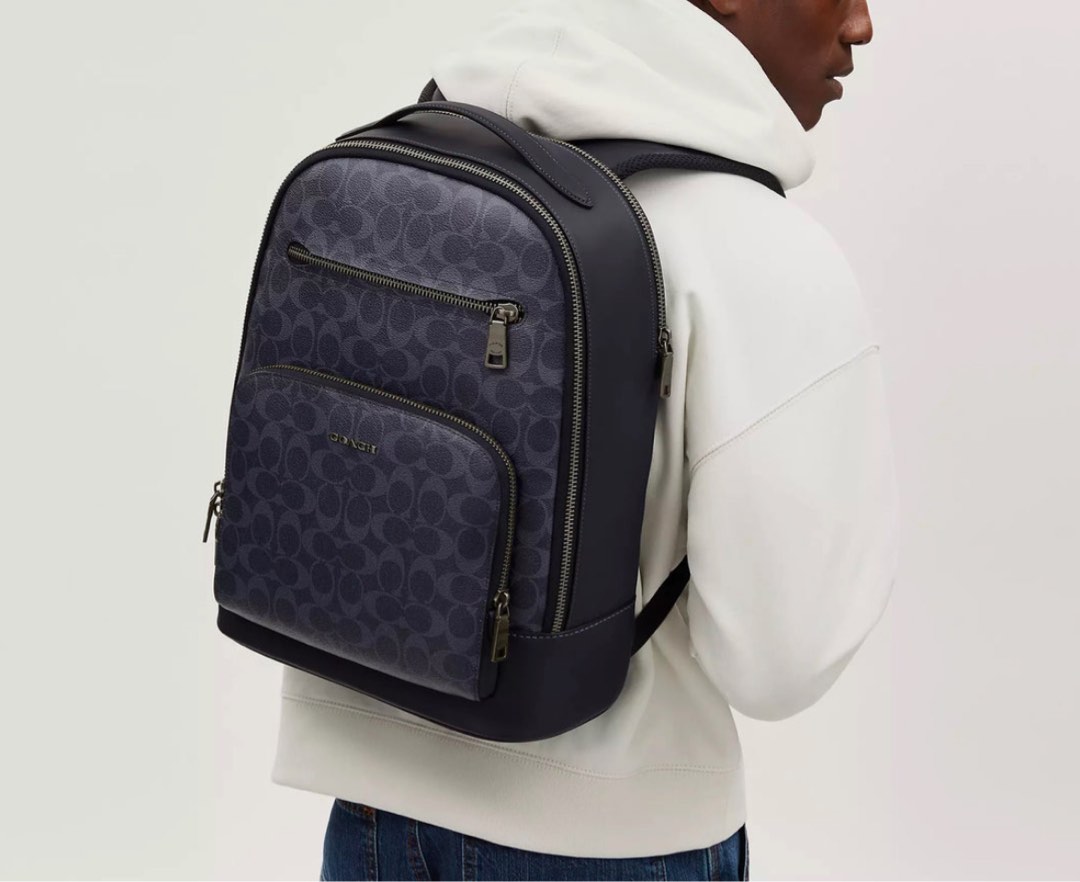 COACH ETHAN BACKPACK SIGNATURE, Women's Fashion, Bags & Wallets ...
