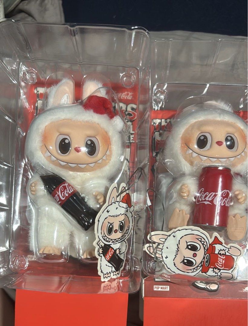Coca Cola Labubu Pendant - Happy Factor, Hobbies & Toys, Toys & Games ...