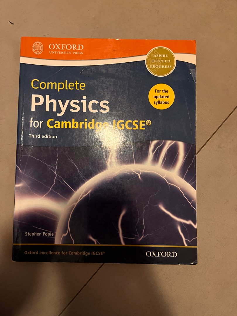 Complete Physics for Cambridge IGCSE 3rd Edition, Hobbies & Toys, Books & Magazines, Textbooks ...