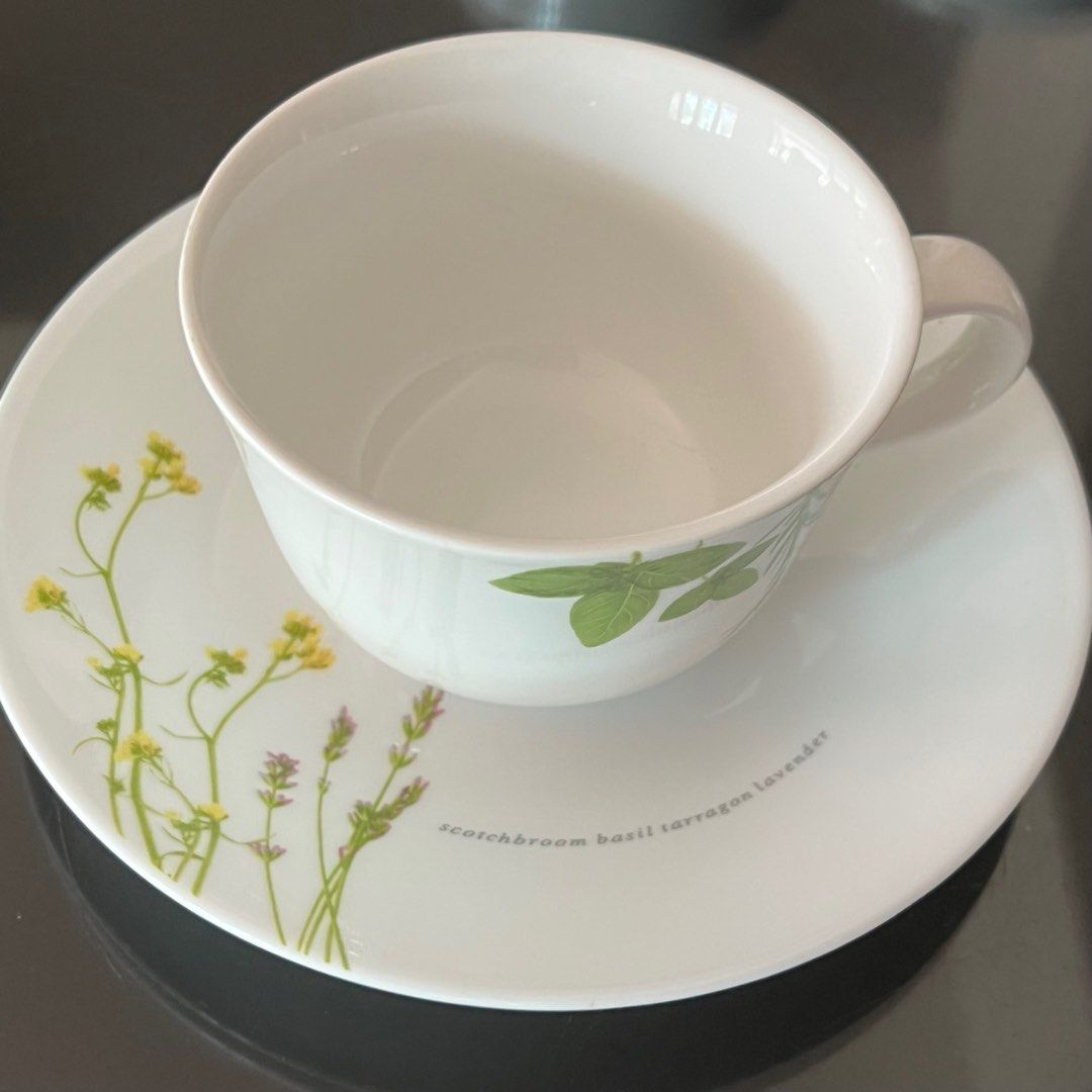 Corelle Tea Set (12 cups + 12 saucers), Furniture & Home Living ...
