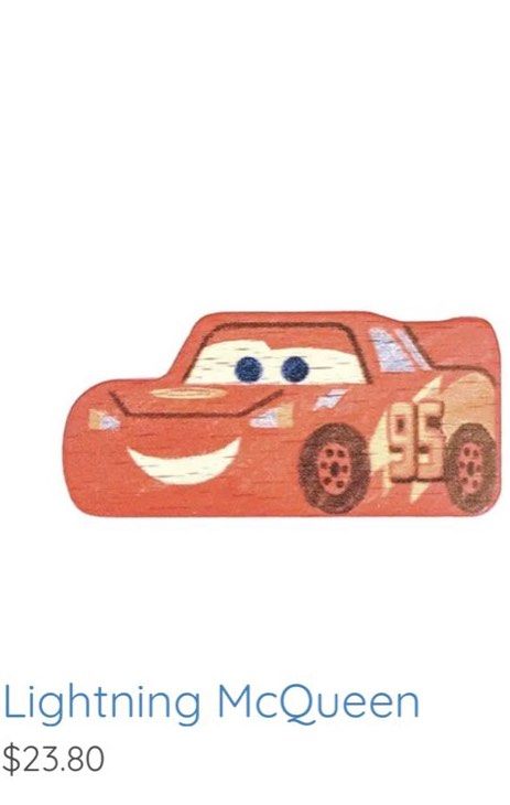 Disney Korea kids wooden toy lightning McQueen mater buzz, Hobbies ...