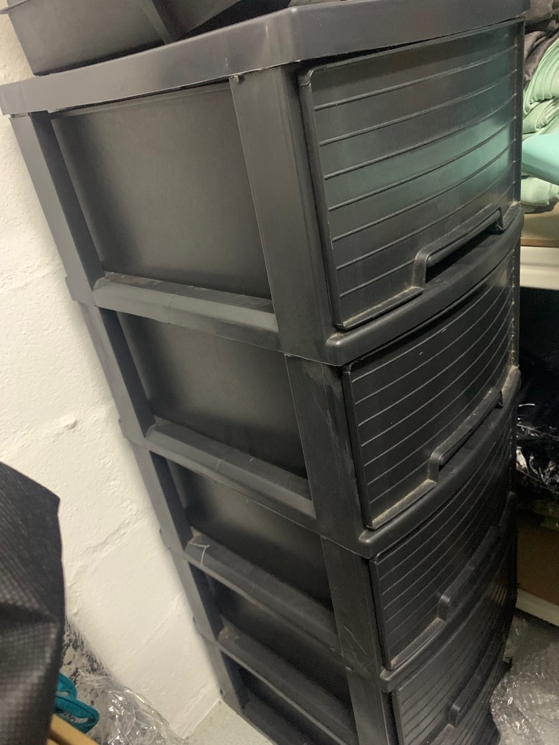 Drawers 5 tier, rak bertingkat, plastic drawer 5 tier, Furniture & Home ...