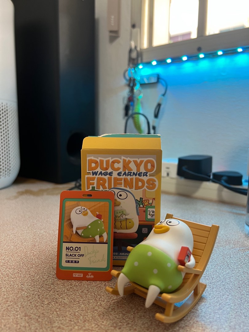 Duckyo Wage Earner Pop Mart - Slack Off, Hobbies & Toys, Toys & Games on Carousell