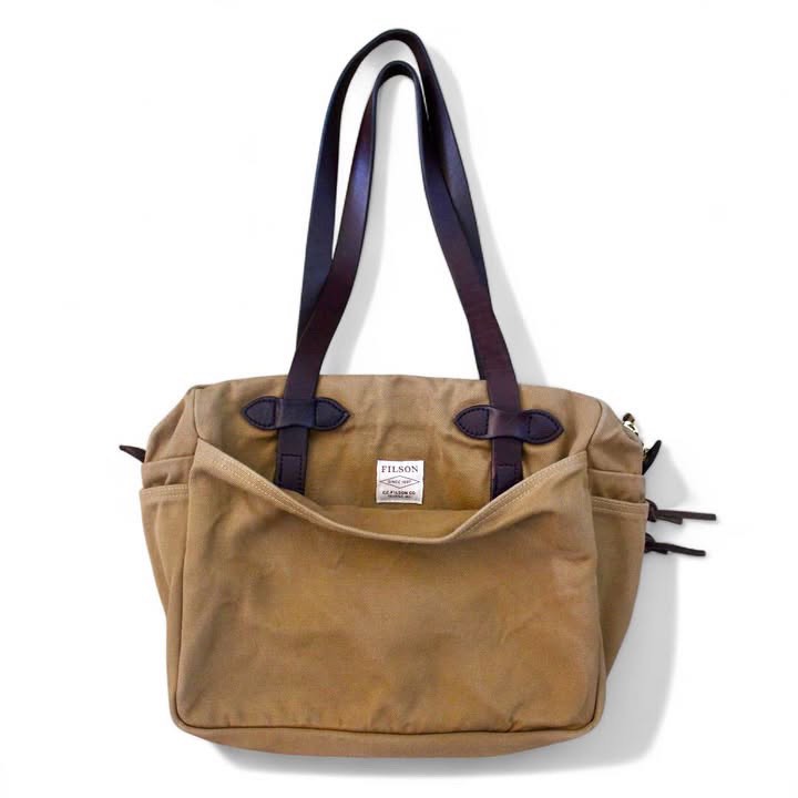 Filson tote bag with zipper, Luxury, Bags & Wallets on Carousell