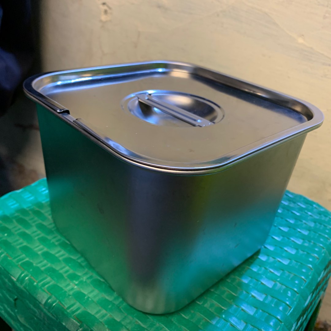 Food Pan Wadah Kontainer Stainless Anti Karat, Kitchen & Appliances di ...