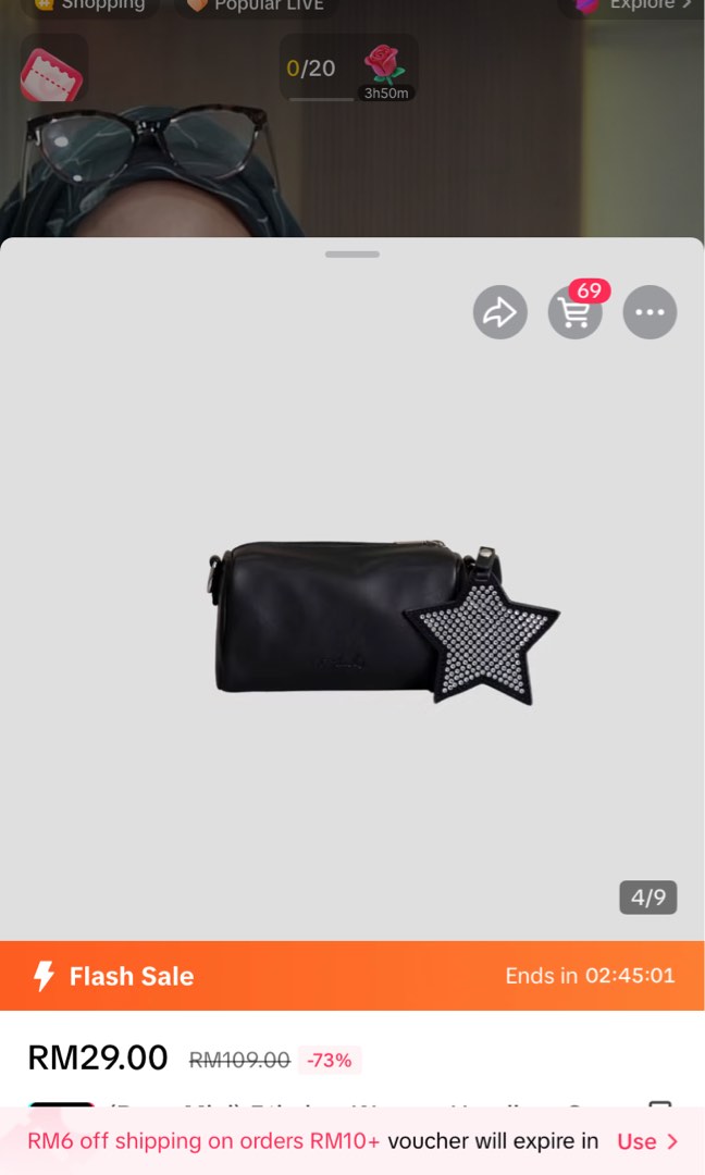 F.timber bean mini bag, Women's Fashion, Bags & Wallets, Cross-body ...