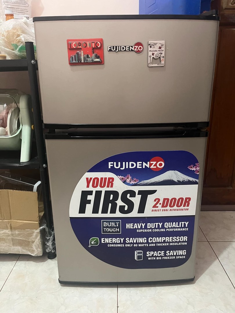 Fujidenzo Personal Ref (2 door ref), TV & Home Appliances, Kitchen ...
