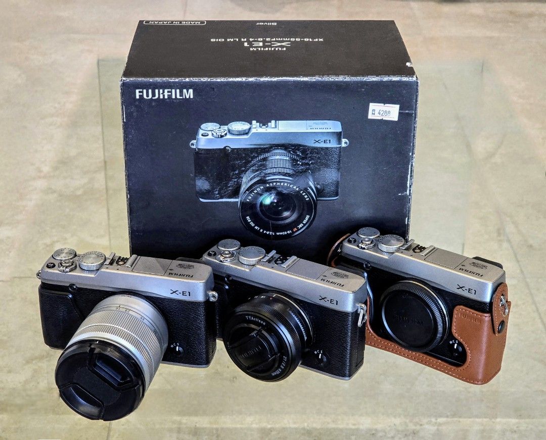 Fujifilm X-E1 Box Set, Photography, Cameras on Carousell