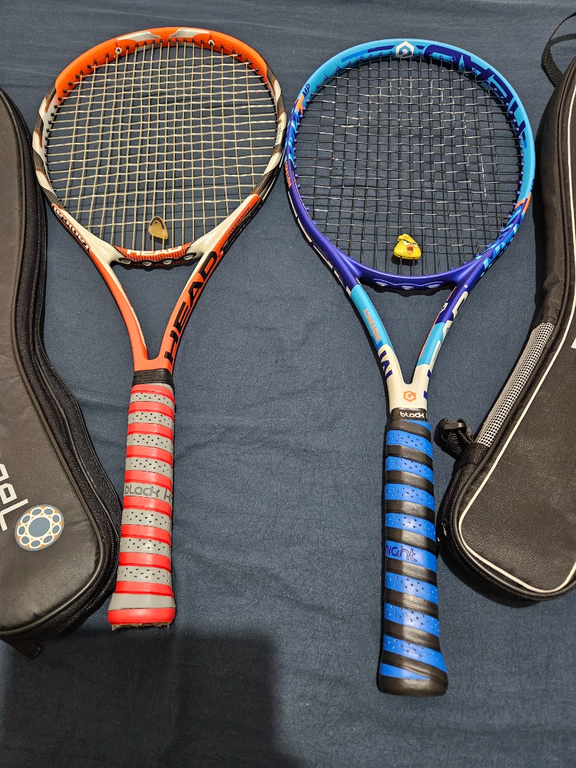 Head tennis racket microgel oversized radical and Head MP instinct ...
