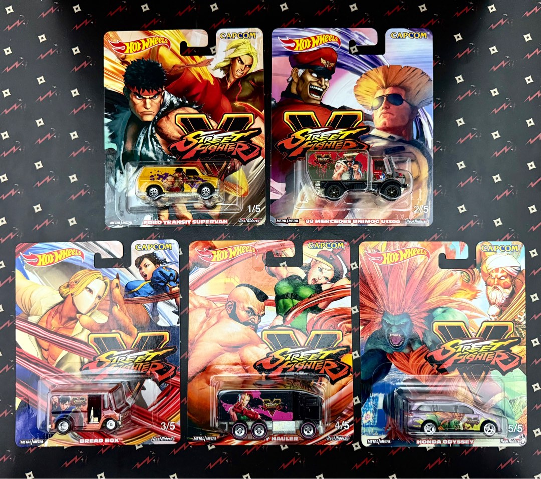 Hot Wheels Street Fighter X Capcom hotwheels Ryu Ken Ford Transit ...