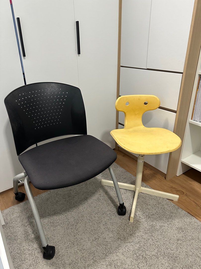 IKEA MOLTE, Kids chair (FREE Black Office Chair), Furniture & Home ...