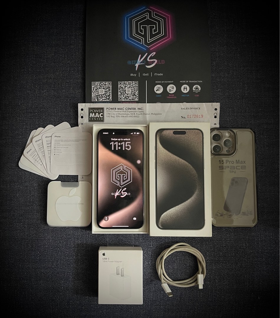 Iphone 15 Pro Max 256gb with receipt for sale or swap, Mobile Phones ...