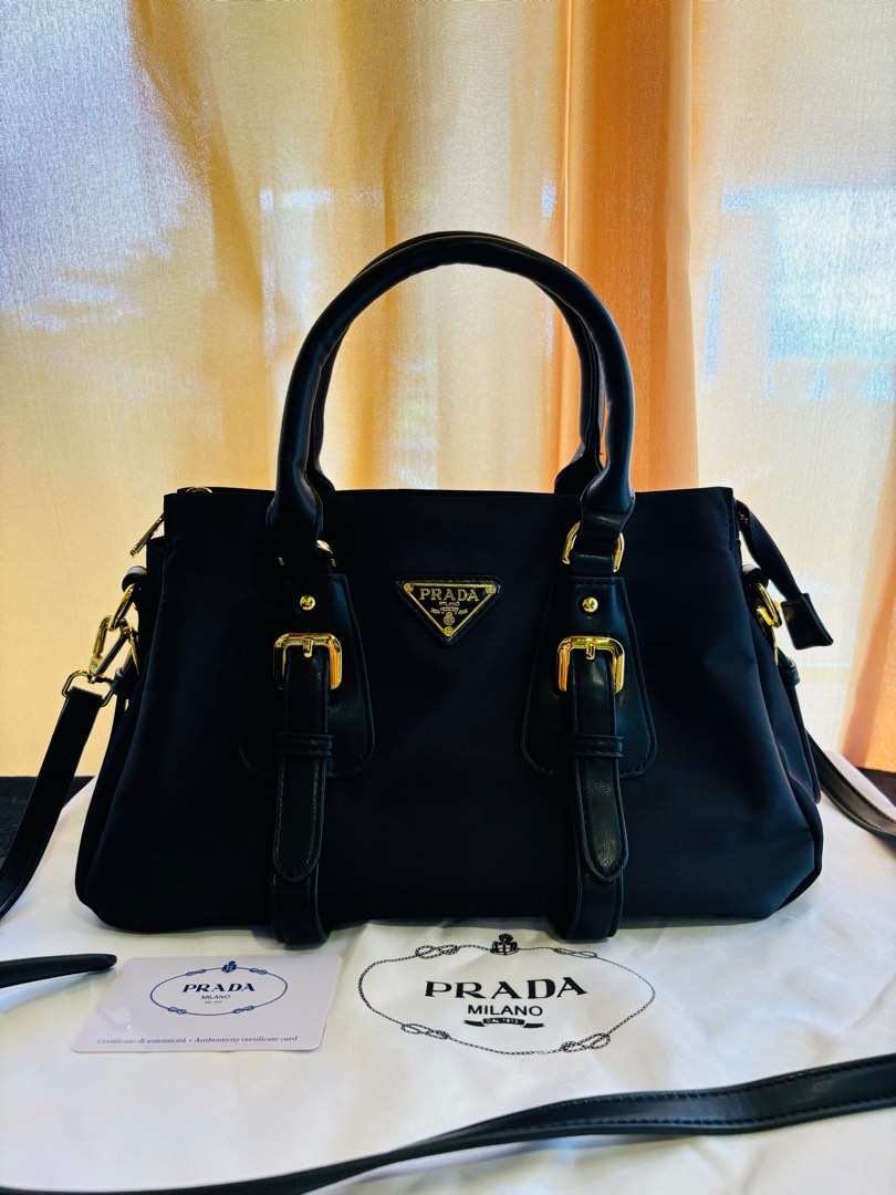 JP Prada Two- way bag, Luxury, Bags & Wallets on Carousell