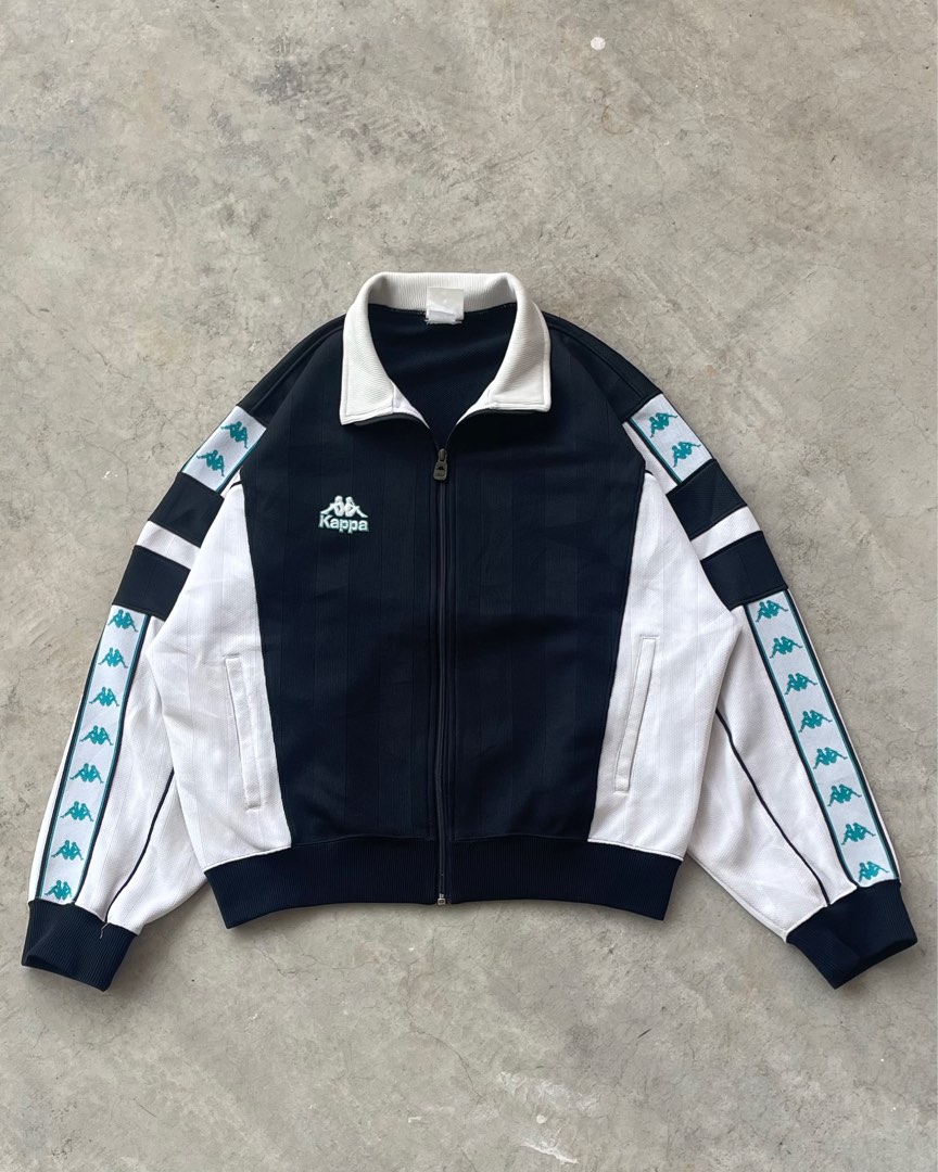 Kappa Vintage Boxy Track Top, Men's Fashion, Activewear on Carousell