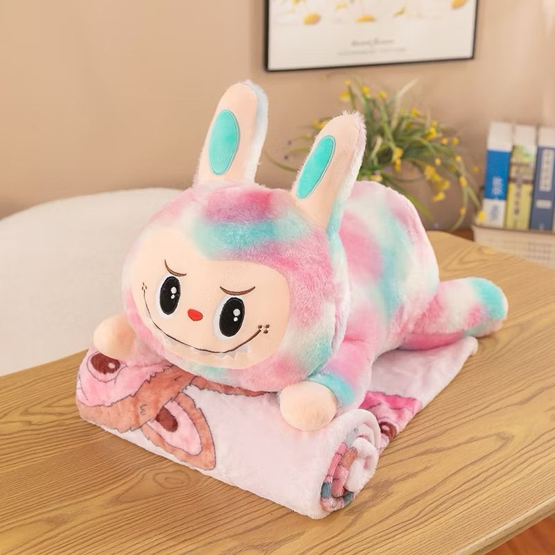 Labubu blanket and pillow 2 in 1, Hobbies & Toys, Travel, Travel ...