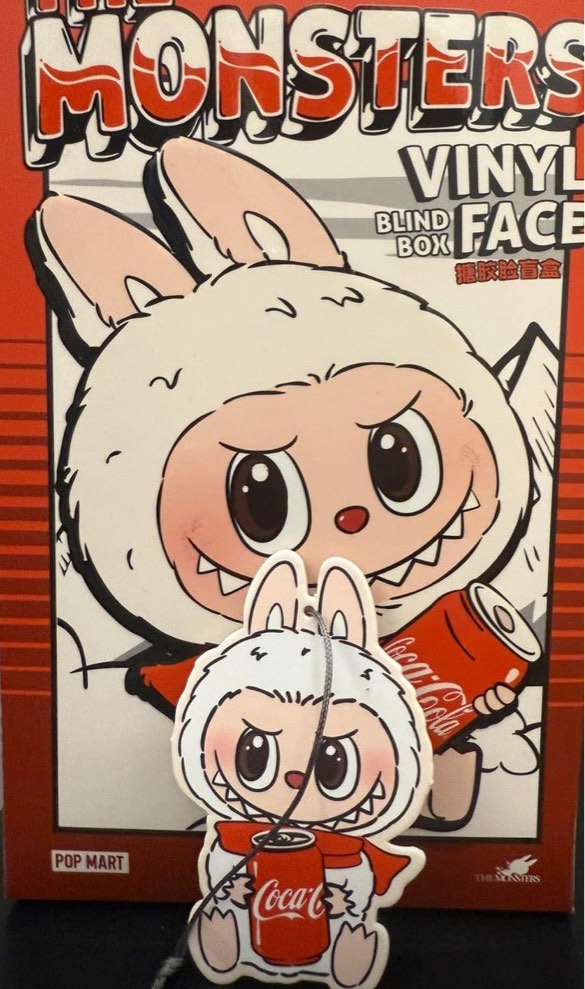 Labubu V3_cola _happy factor, Hobbies & Toys, Toys & Games on Carousell