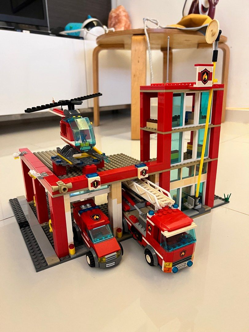 Lego City Assembled Fire Station 60004, Hobbies & Toys, Toys & Games on ...