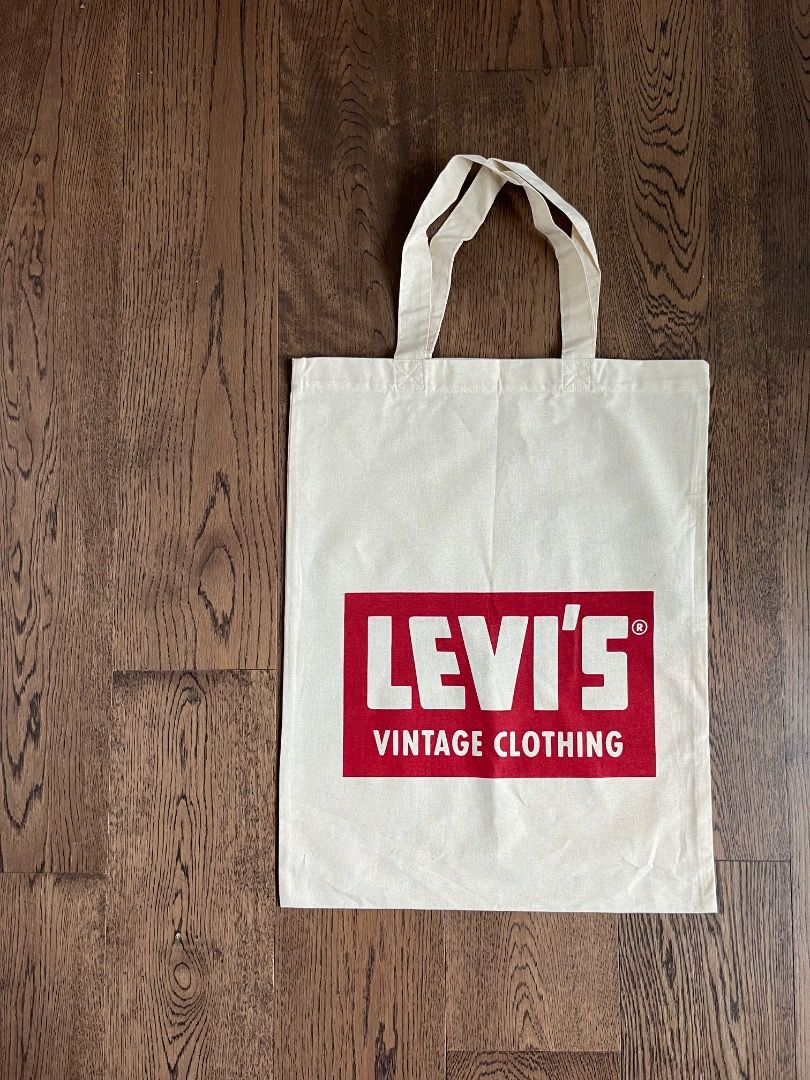 Levis Vintage Clothing LVC USA 501XX Levi's Logo Fabric Tote Bag 100% ...