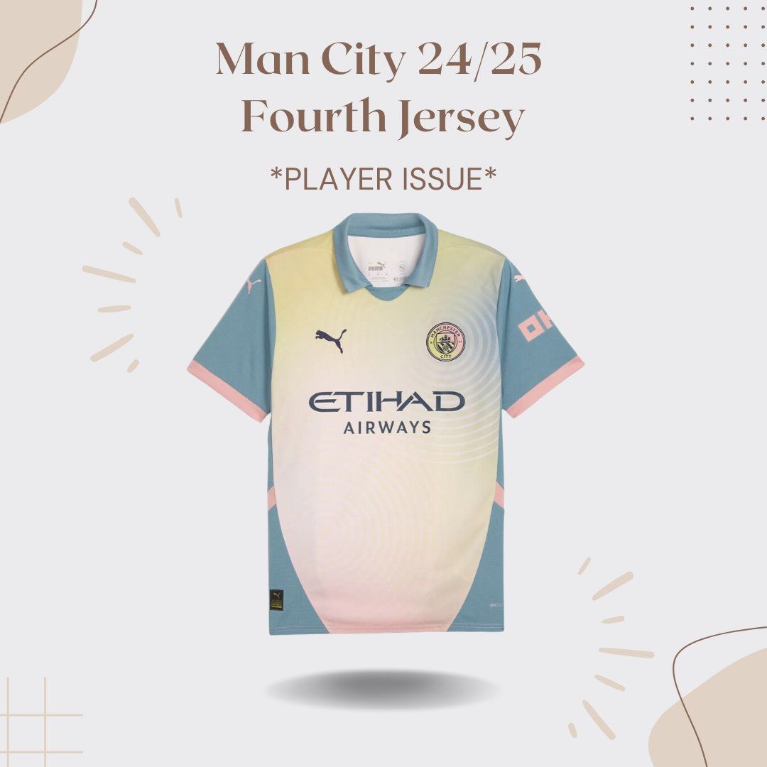 Manchester City 24/25 Fourth Special Edition Football Jersey, Men's ...