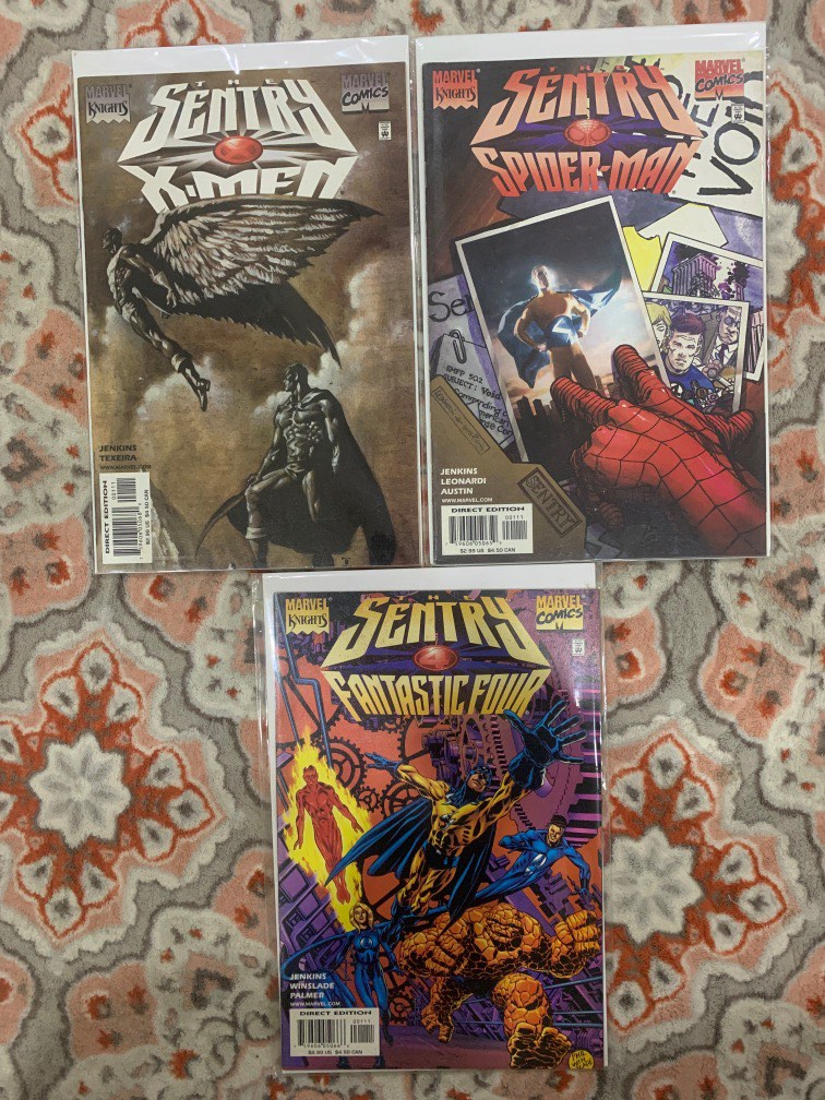 Marvel knights Comic The Sentry set of 3, Hobbies & Toys, Books ...
