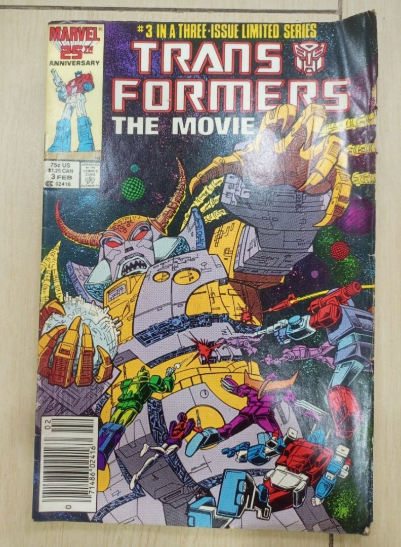Marvel Transformers the Movie #3 in a Three-Issue Limited Series Comics ...