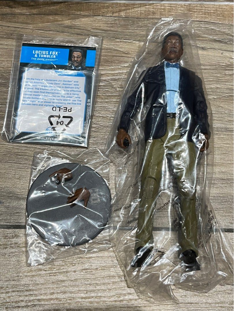 McFarlane Batman TDK Lucius Fox from the Tumbler box set, Hobbies ...