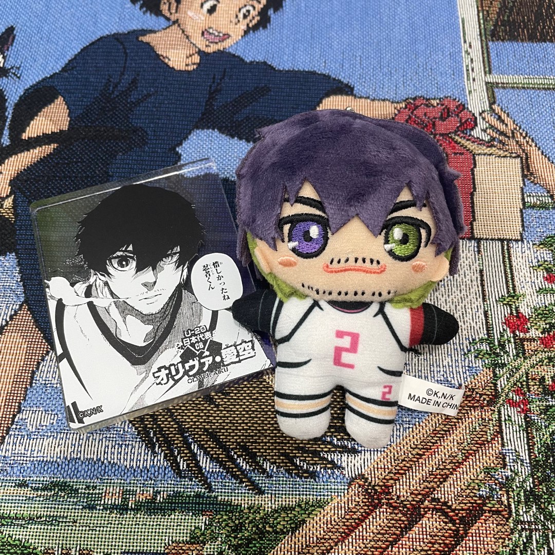 Official Blue Lock Anime Aiku Plush & Acrylic Block, Hobbies & Toys ...