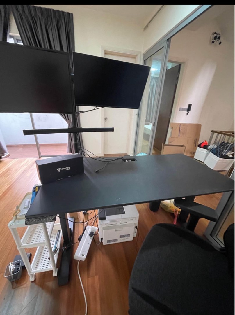 Omnidesk Sit-to-Stand Metal Desk with Magnetic Ecosystem (DESK ONLY ...