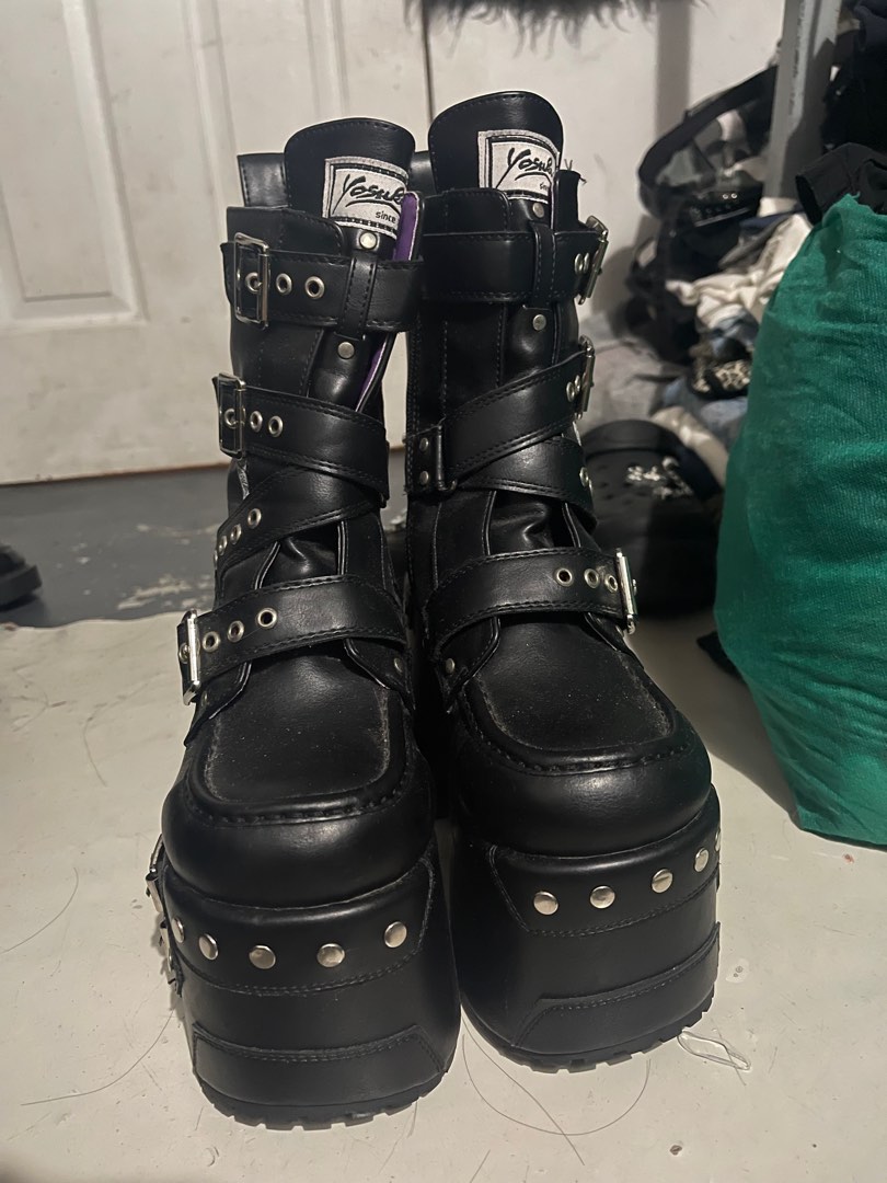 ORIGINAL YOSUKE JAPAN BRAND PLATFORM BOOTS (GOTH GOTHIC EMO PUNK GRUNGE ...