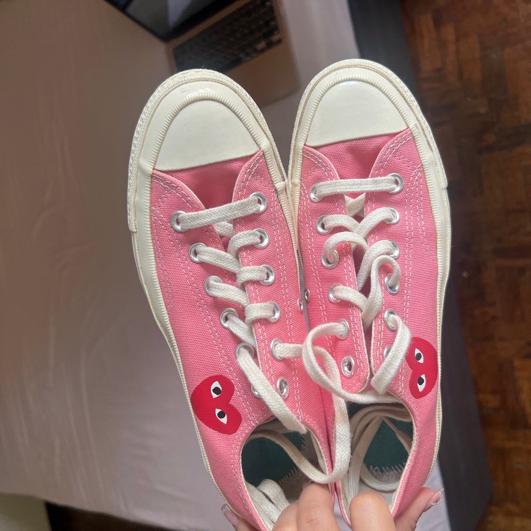 pink cdg play converse chuck taylor all star 70s comme des garcons play ...