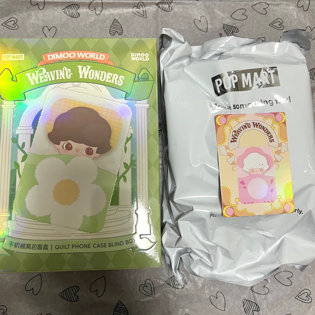 Pop Mart Dimoo Weaving Wonders Quilt Bag (Pink), Hobbies & Toys, Toys ...