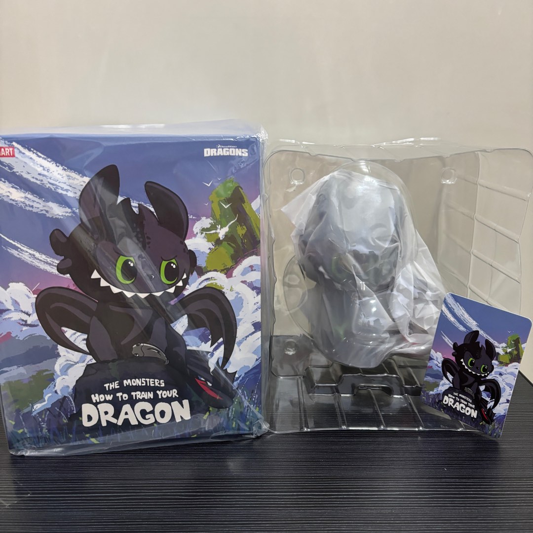 Popmart - labubu - Toothless - THE MONSTERS_ How to Train Your Dragon ...