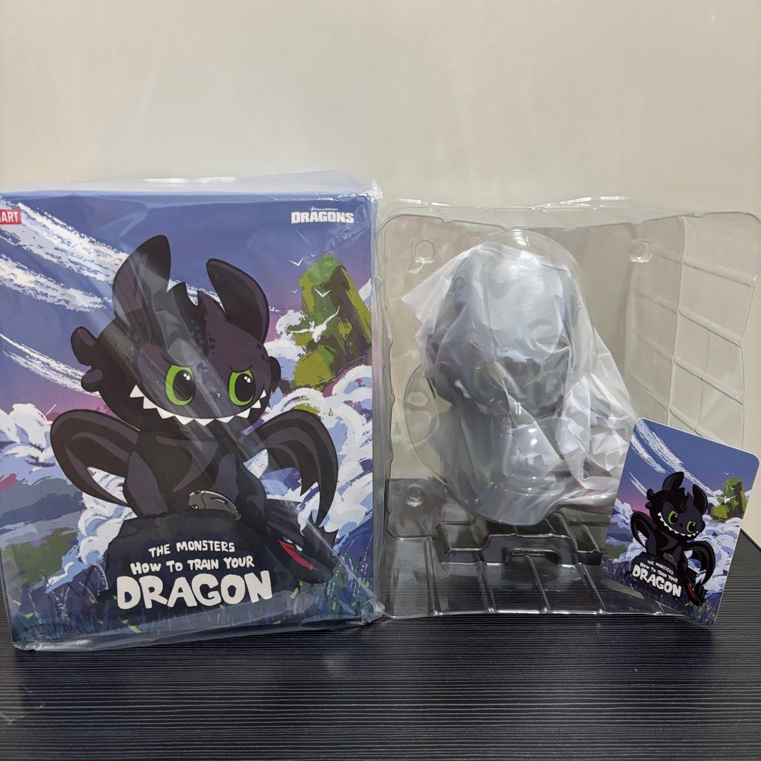 Popmart - labubu - Toothless - THE MONSTERS_ How to Train Your Dragon ...