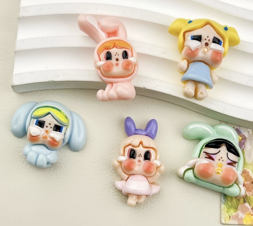 Popmart Cry Baby premium Jibbitz charms Crocs, Men's Fashion, Footwear ...