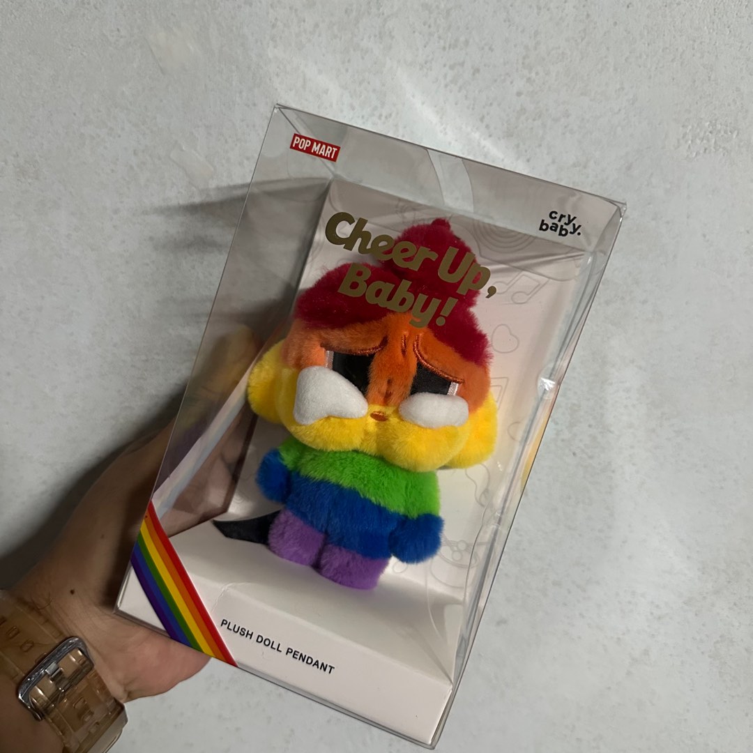 Popmart Crybaby (Rainbow), Hobbies & Toys, Toys & Games on Carousell