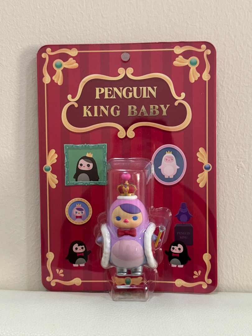 popmart pucky blister (hang card)- penguin king baby, Hobbies & Toys ...