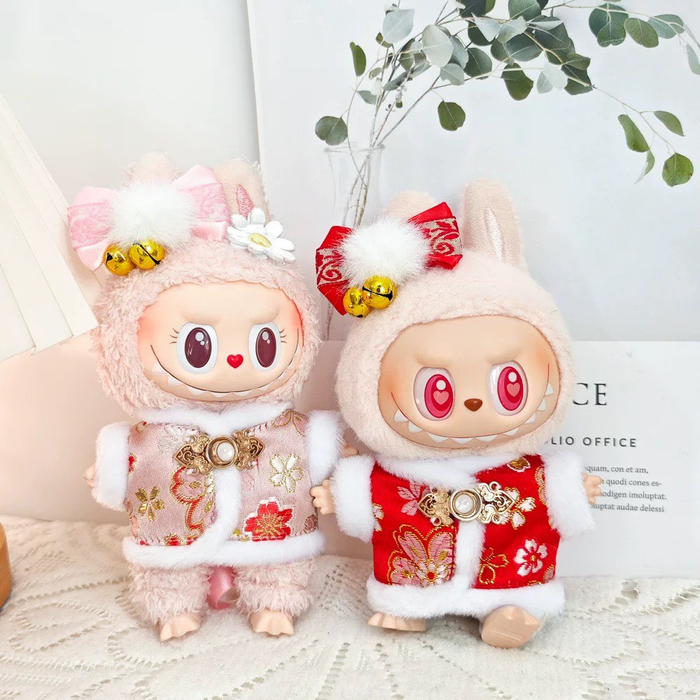 (Pre Order) V1, V2 Labubu Chinese New Year 2 in 1 /3 in 1 clothing set ...