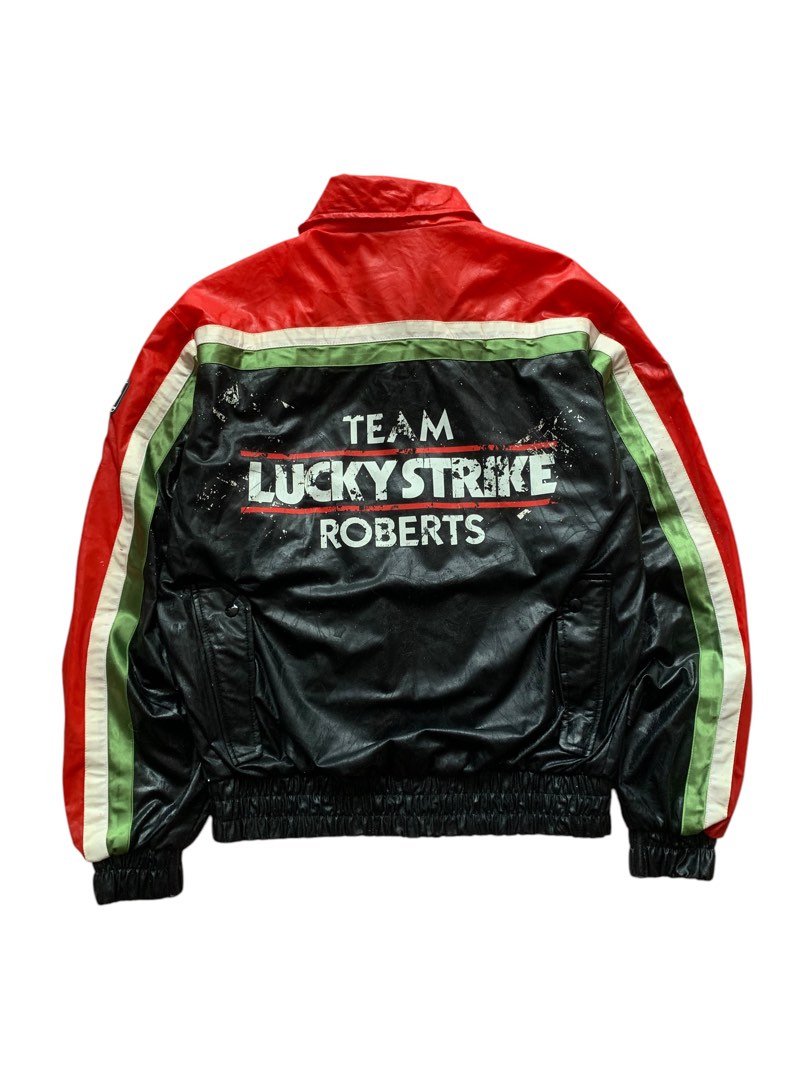 RARE VTG LUCKY STRIKE TEAM KENNY ROBERTS JACKET, Men's Fashion, Coats ...