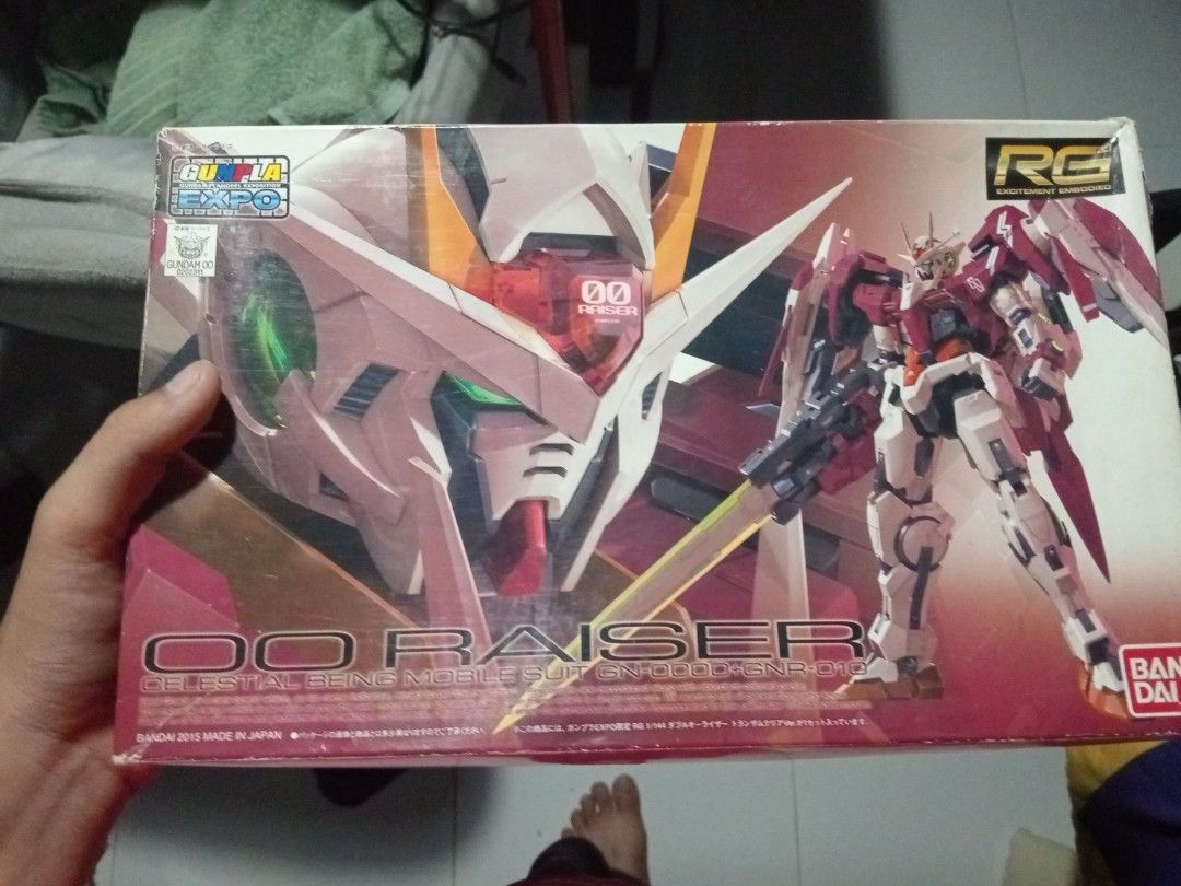 RG GUNDAM 00 RAISER (TRANS AM) CLEAR, Hobbies & Toys, Toys & Games on ...