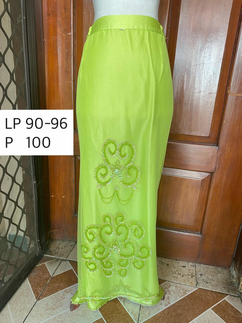 Rok Panjang Hijau Brukat Payet Mewah Long Maxi Skirt Rok Kebaya ...