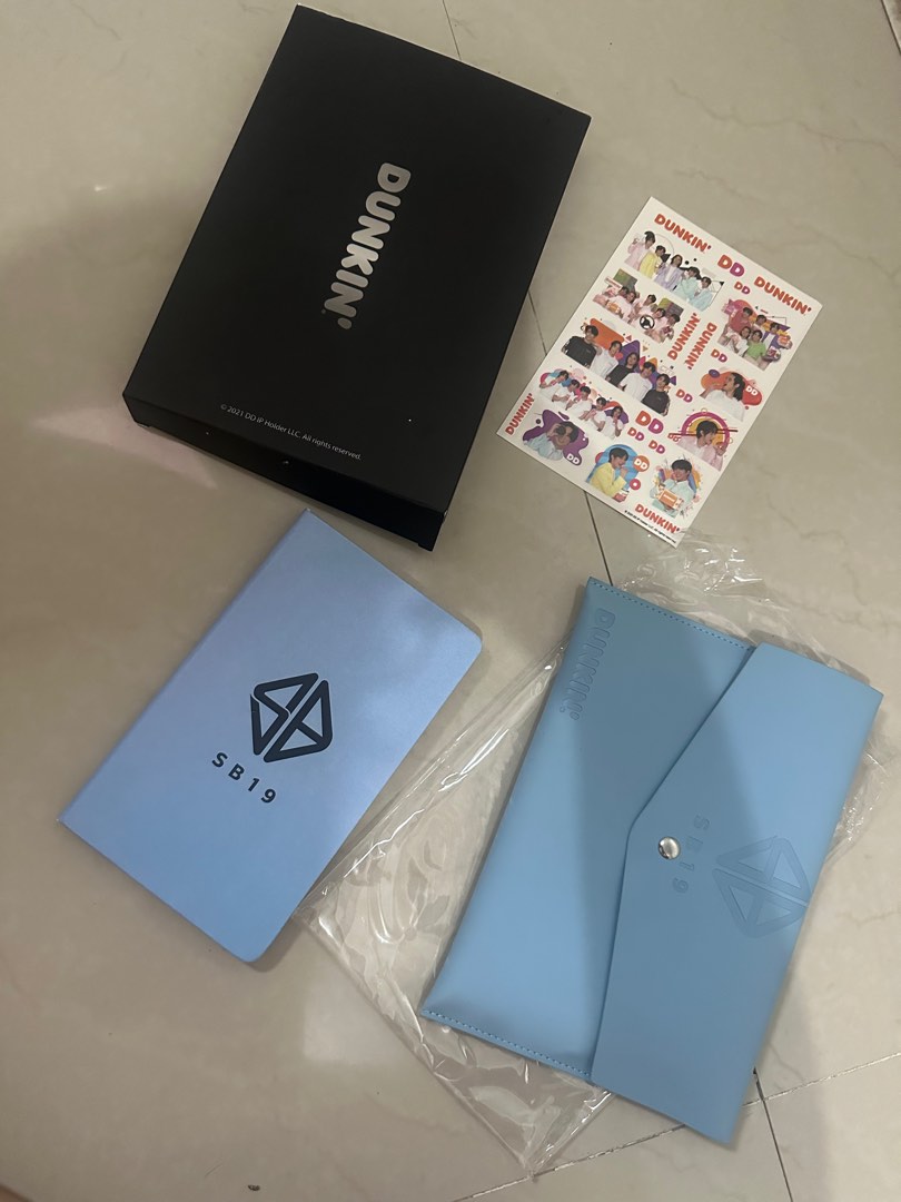 SB19 DUNKIN NOTEBOOK WITH BOX AND STICKERS, Hobbies & Toys, Memorabilia ...